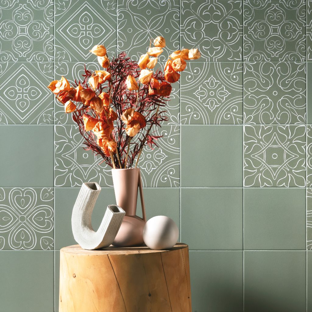 Impression Stem Nature-Inspired Porcelain Tiles - Keystone